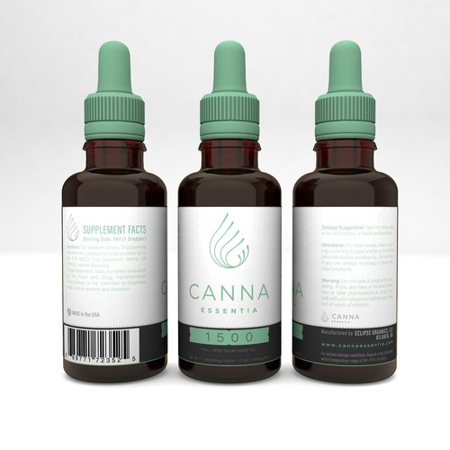 Designs | Design a clean and high end label for CBD oil. | Product ...