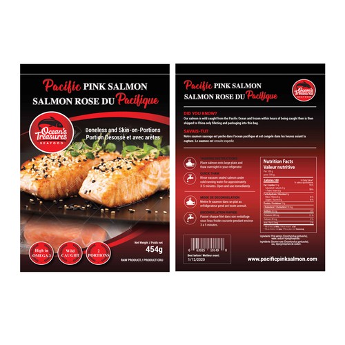 Design a Food Package! Frozen Salmon Portions (Available in 800 stores ...
