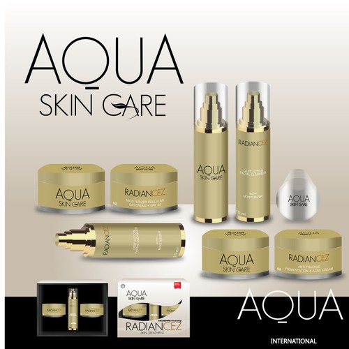Create the International next product Label & Box Design for AQUA ...