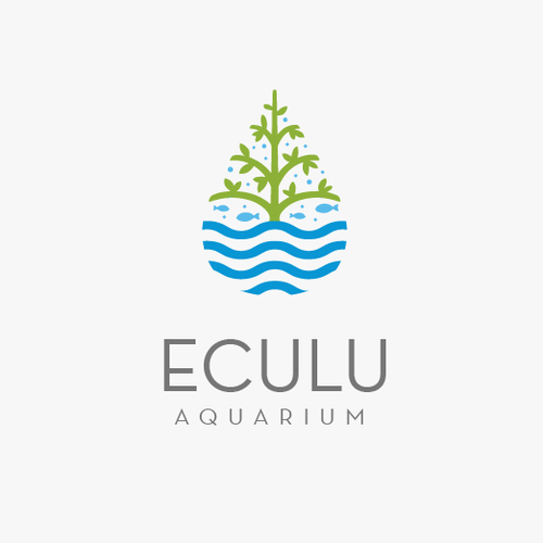 Designs | Sleek and Calming Aquarium Brand Logo | Logo design contest