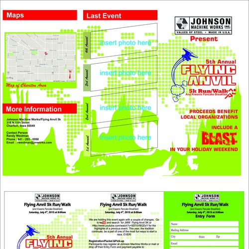 Flying Anvil 5k Registration | Postcard, flyer or print contest