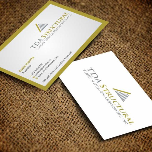 Modern Professional Business Card for a Structural Engineering Company ...
