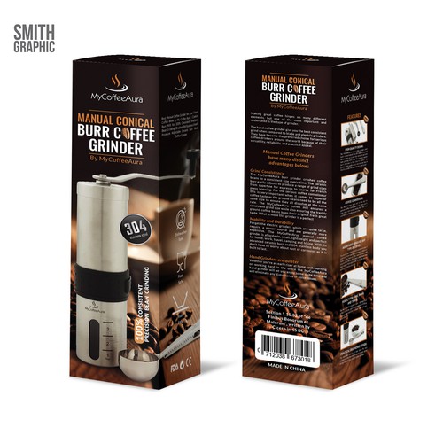 Design a New Customised Label for Coffee Grinder for My Coffee Aura ...