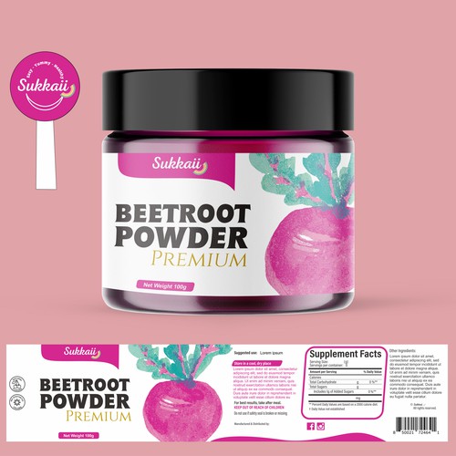 Designs | Design bold, bright, colorful superfood label | Product label ...