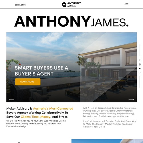 Designs | Create an edgy looking website for a property buyers agency ...