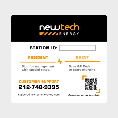 Designs | EV charging station label | Product label contest