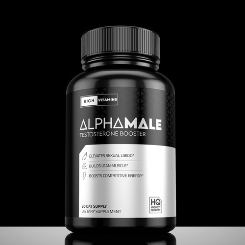 Designs | Testosterone Booster Label Design: Label 1 of 40! Winning ...