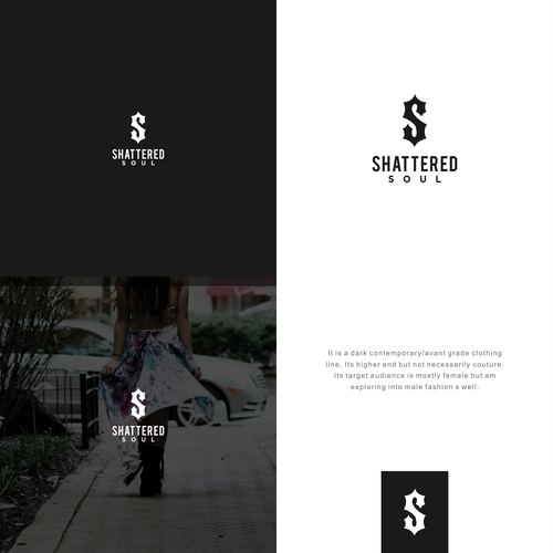 Design logo for a dark/contemporary emerging fashion brand; Shattered ...