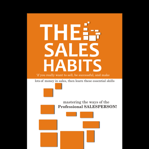 Create a modern, fresh and brilliant book cover for "The 6 Sales Habits ...