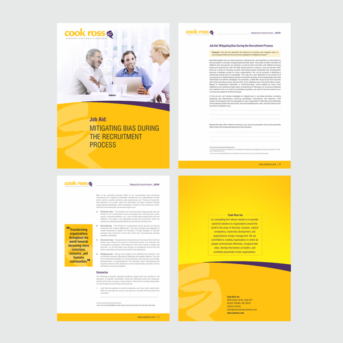 Design an eye-catching Word template for a series of job aids about ...