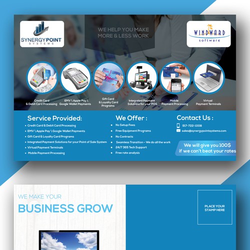 Create an attention getting flyer for Synergy Point Systems & Update ...