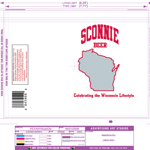 "Sconnie" Beer Can Design | Print or packaging design contest