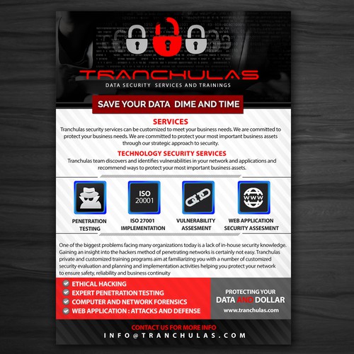 Flyer for Cyber Security Company | Postcard, flyer or print contest