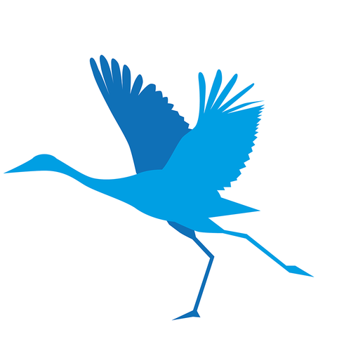 Zeichnen Sie einen stilisierten Kranich | Logo Design Wettbewerb