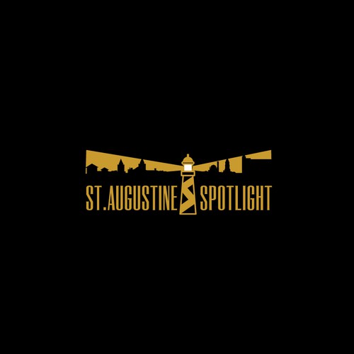 Create a minimalist illustration logo for St. Augustine Spotlight, part ...