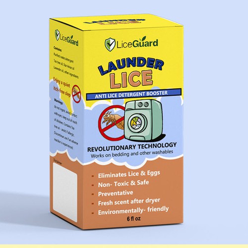 Create LiceGuard's Launder Lice package for retail! | Product packaging ...