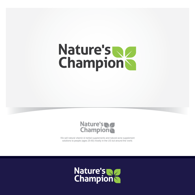 Vitamin Supplement Company seeks Healthy Natural Logo | Logo design contest