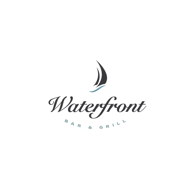 Design a clean logo for Waterfront Bar & Grille | Logo design contest