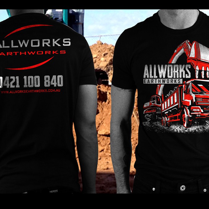 Design a tough and mean designs for excavation company | T-shirt contest