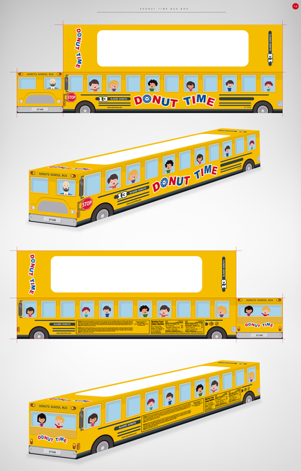 School Bus Donut Pack | Product packaging contest