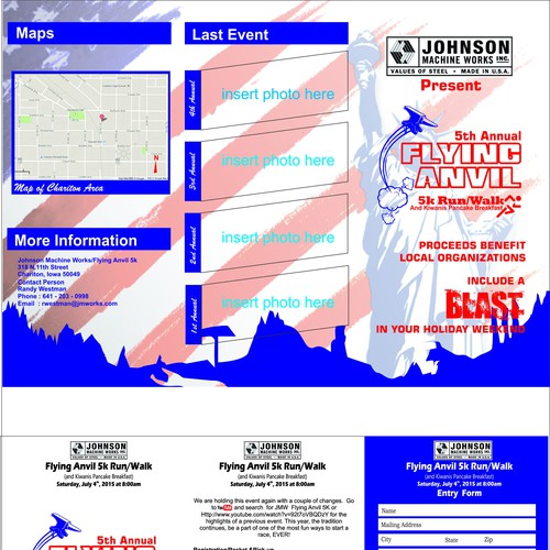 Flying Anvil 5k Registration | Postcard, flyer or print contest