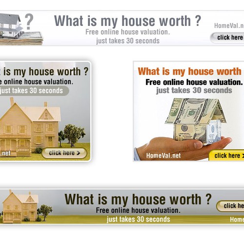 Create banner ads for a home valuation website | Banner ad contest