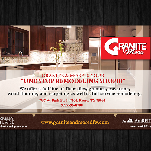Create an ad for Granite and More | Postcard, flyer or print contest