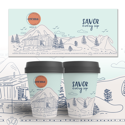 Designs | Coffee shop cup design and updated swag! | Cup or mug contest