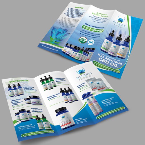 Designs | Elegant CBD/Hemp Product Brochure for Trade Show followed by ...