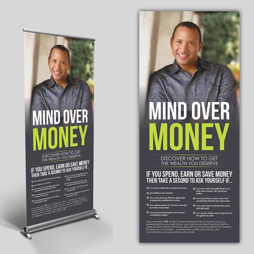 Mind Over Money Event Stand Up Banner Design | Signage contest