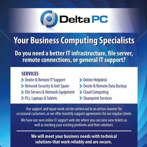 A5 Advert To Promote local IT Network Support Co. | Other business or ...
