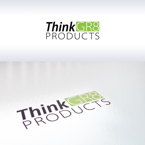 Looking for a creative logo for new startup company ThinkGR8 Products ...