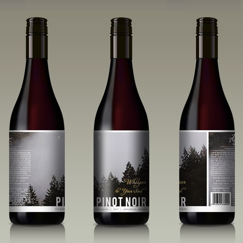 Classic Wine Label Design for 1st Run Pinot Noir! | Product label contest