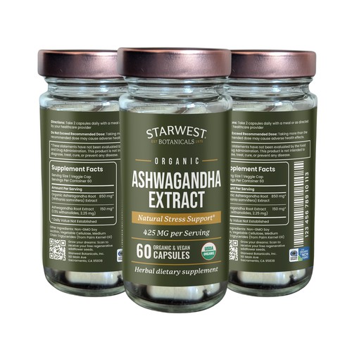 Designs | Organic Herb Capsule Label Design | Product packaging contest