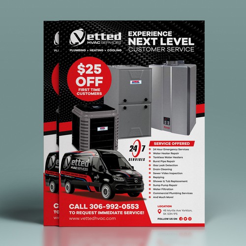 Designs | HVAC Eye Catching Magazine AD | Postcard, flyer or print contest