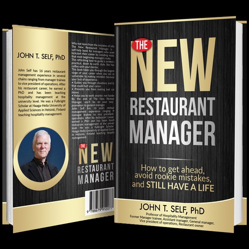 Designs | Self help book cover for new restaurant managers | Book cover ...