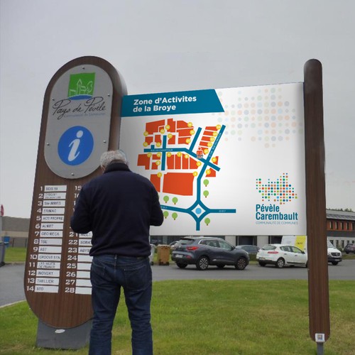 Design a wayfinding map for outdoor signage | Signage contest