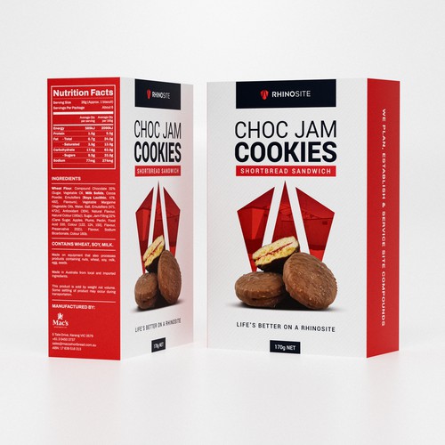 Designs | Choc Jam Cookie Box Design | Product packaging contest
