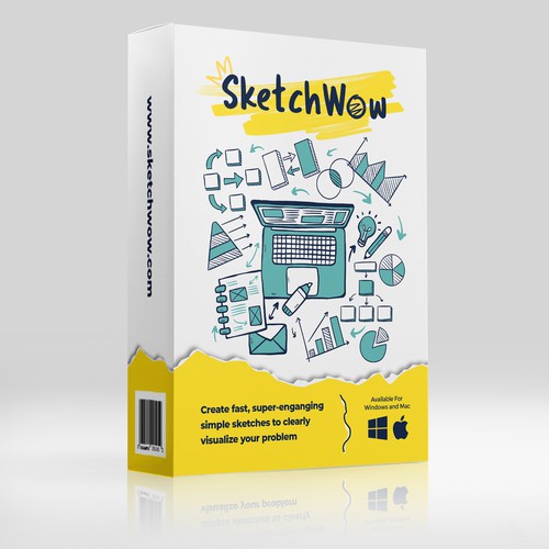 Designs | SketchWow Needs A Catchy New Software Box | Product packaging ...