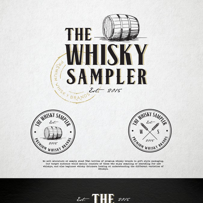 Create a classic, bold logo for a whisky sampling business. | Logo ...