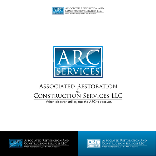 Create the next logo for Associated Restoration & Construction Services LLC (ARC Services ...