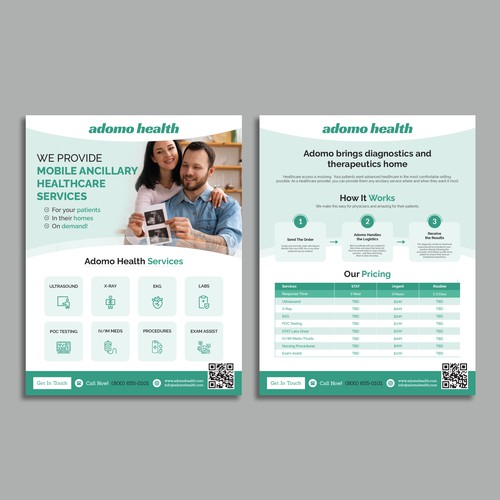 Designs | Design a beautiful one-pager for a health tech startup ...