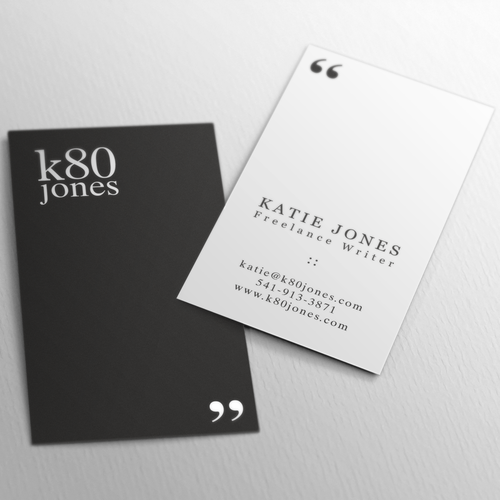 Design a business card with a millennial vibe for a freelance writer ...