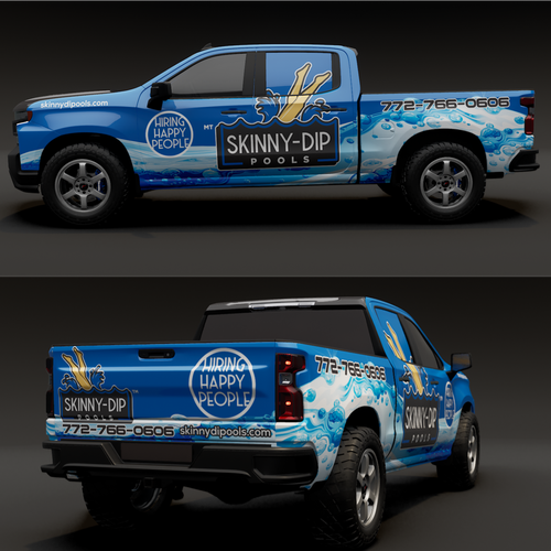 Designs | Skinny-Dip Pools needs a fun Truck Wrap Design in South ...