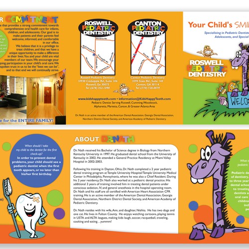 Pamphlet for my Pediatric Dental office | Print or packaging design contest