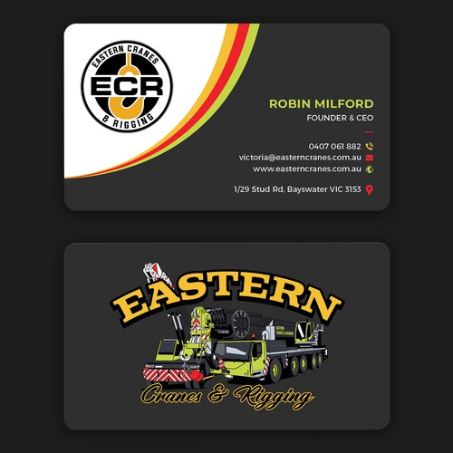 Designs | Eastern Cranes & Rigging | Business card contest