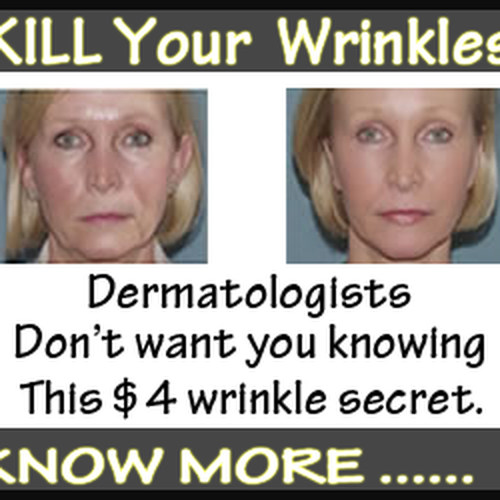 Designs | WORST DESIGNER NEEDED - Wrinkle Cream Banner Ad | Banner ad ...