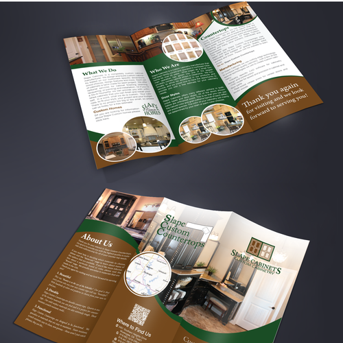 Design custom brochure for Custom Cabinet and Countertop, family-owned ...