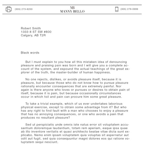 Letter Head design for major CEO | Stationery contest