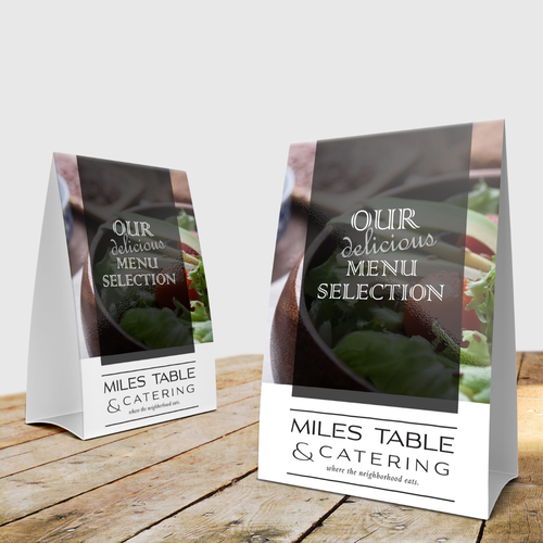 Create Catering Menus for Miles Table & Catering | Menu contest